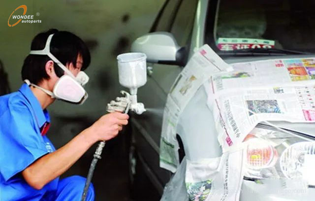 Why is there a color difference in the newly sprayed car paint? What's ...