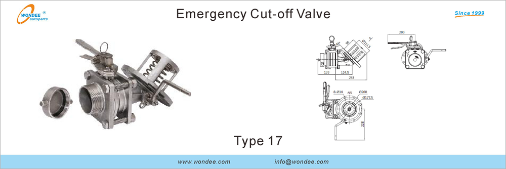 Emergency Cut-off Valve for Fuel Tanker Truck Parts - Buy Emergency Cut ...
