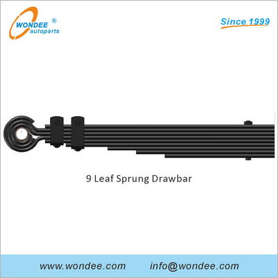 Spring Drawbar for Agricultural Trailer With120mm Wide And 14mm Section ...
