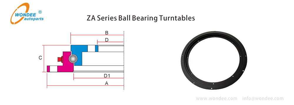 Diameter 300 ~ 1100 ~ 1300 mm Ball Bearing Turntables and Slewing Rings ...