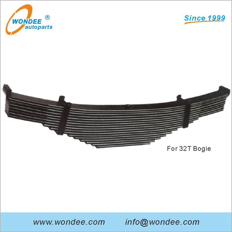 24T 28T 32T Bogie Leaf Spring for Heavy Duty Semi Trailer And Truck ...