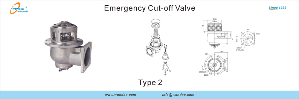 Emergency Cut-off Valve for Fuel Tanker Truck Parts - Buy Emergency Cut ...